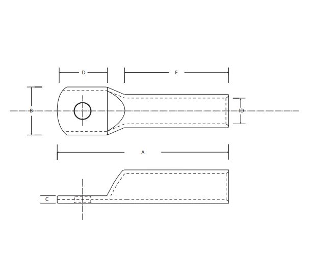 Long Barrel Sealed Copper Lugs Manufacturer | Electrical Connections